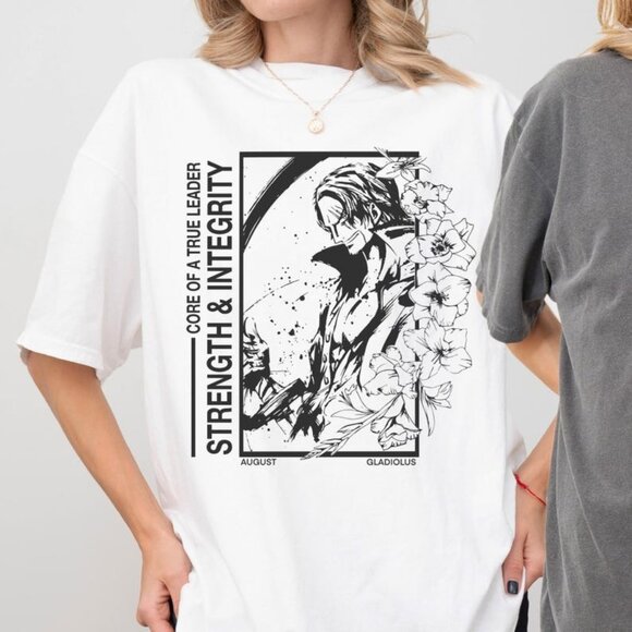 Tops | August Birth Month Flower Shirt Anime August Anime Tee | Poshmark